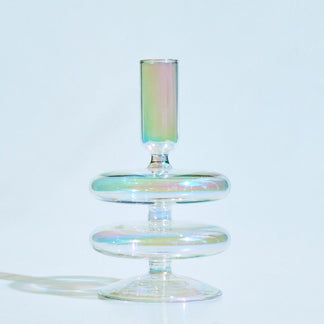 Art Deco Glass candlesticks – Ramble & Roam Co.