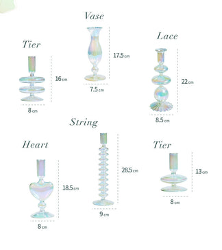 Art Deco Glass candlesticks – Ramble & Roam Co.
